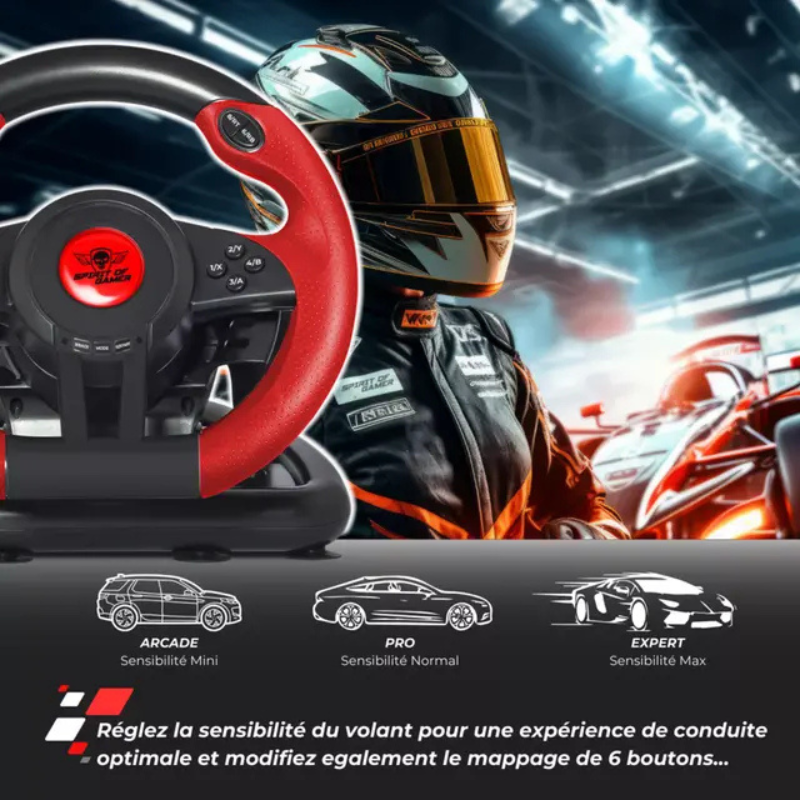 Volant Spirit of Gamer Race Wheel Pro 1 - SOG-RWP1 Tunisie - ClickUP ...