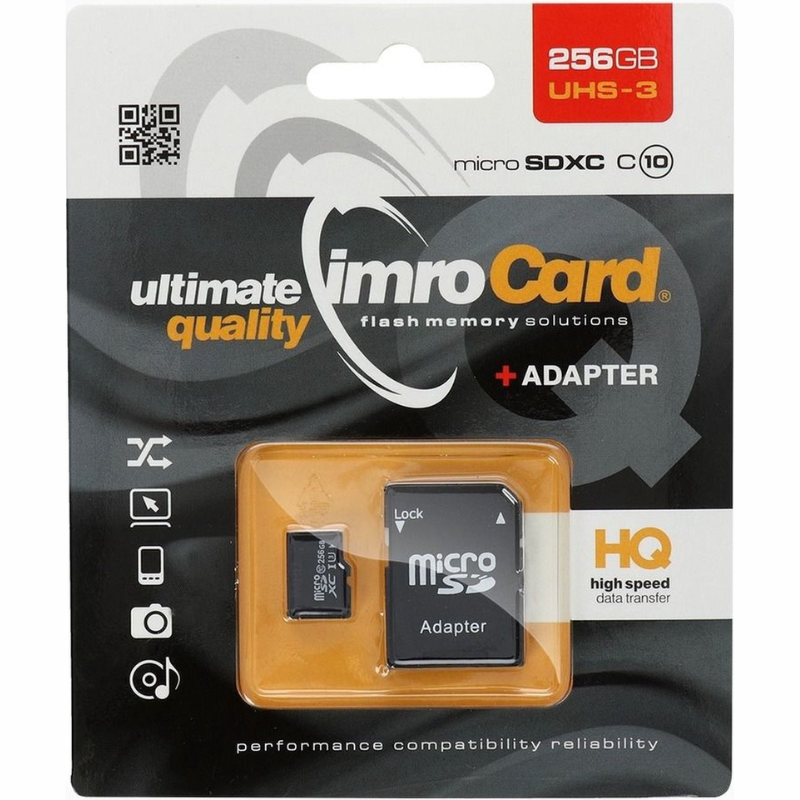 Carte mémoire Imro 128 Go microSDXC Avec adaptateur - KOM000670 Tunisie ...